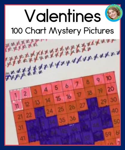 Valentines Day 100s Charts | Hundreds Chart | 100 Chart Mystery Pictures