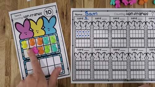 Easter Tens Frame Counting 1-20: Engaging Math Activities Centers ...