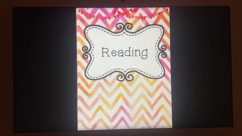 Chevron Watercolor Student Data Binder Cover, Divider Pages, & Spines