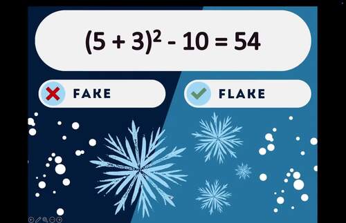 Holiday Activities 5th Grade Winter Order of Operations Math Challenge