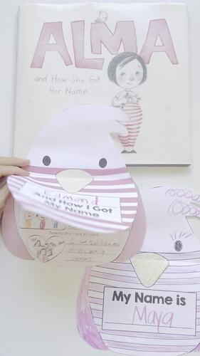 Alma and How She Got Her Name: My Name Story Bird Craft- ELA Activity