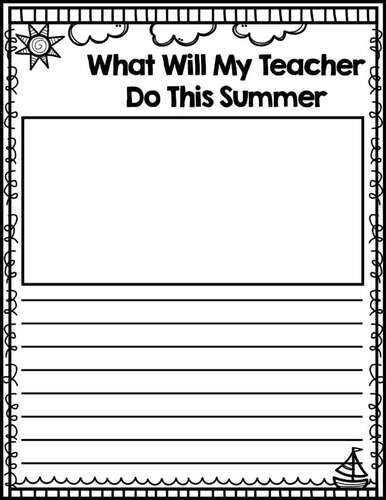 What Will My Teacher Do This Summer | Teacher Summer Break | TPT