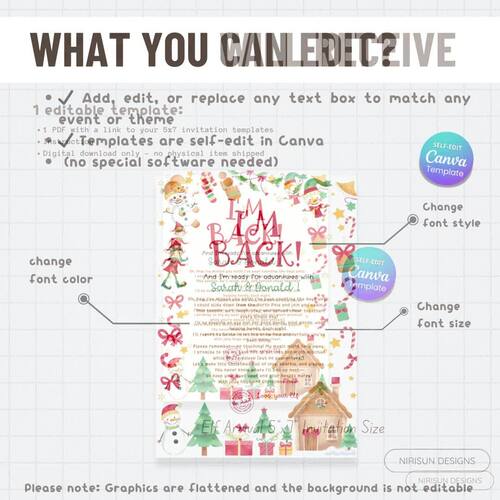 Editable Holiday Elf Arrival Letter | Personalized Winter Elf Note ...