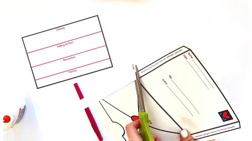 Valentine's Day Story Plot Map Activities | Bulletin Board & Craft