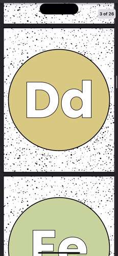 Earthy Pastels Speckled Alphabet Posters by Teaching with Thoma | TPT
