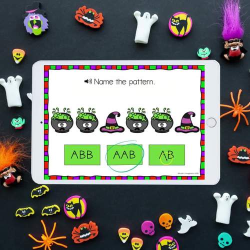 Halloween Patterns Boom Cards™ - AAB AABB ABC Patterns by Austin's ...