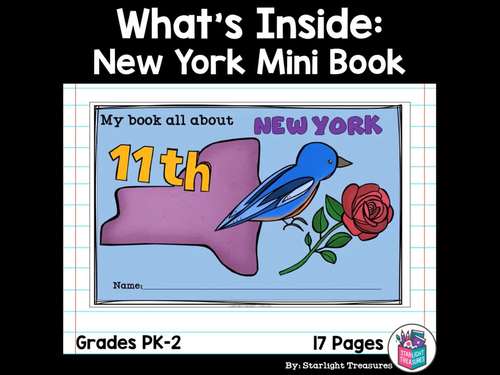 New York Mini Book for Early Readers - A State Study, New York State Study