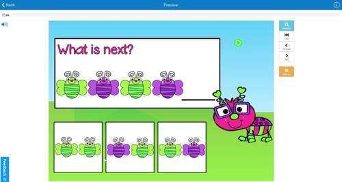 Math Patterns Sequencing Boom Cards™ by Cloud Ten | TPT