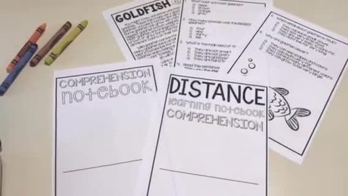 Distance Learning Comprehension #1 (All About Goldfish) | TpT