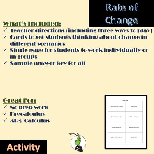Interpreting the Meaning of Derivative in Context Activity AP Calculus 4.1