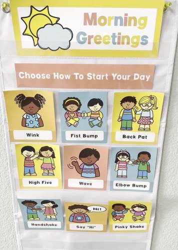 Morning Greetings Choices SEL Retro Vibes Classroom by Preschool Packets