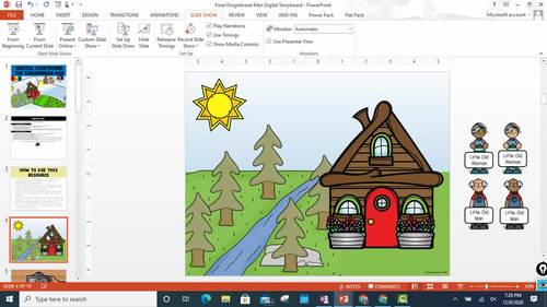 Digital Story Board for The Gingerbread Man by Gina Hickerson | TPT
