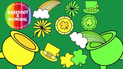 St Patricks Day Color Sorting Clipart | TPT