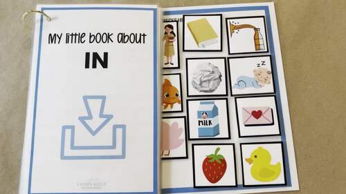 Interactive Preposition Book | IN | Speech Therapy | Early Language