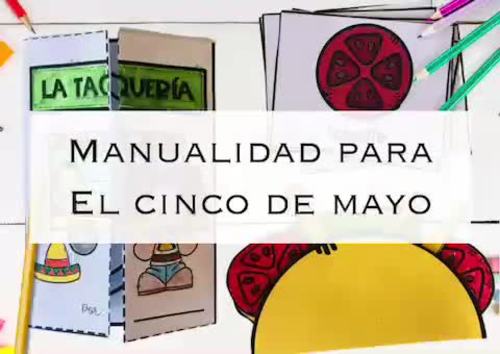 Cinco de Mayo Craft in Spanish: Build your taco | Manualidad y escritura