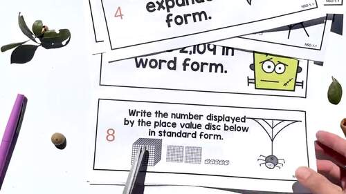 Halloween Florida BEST Standards Math Task Cards 3rd Grade ALL NSO ...