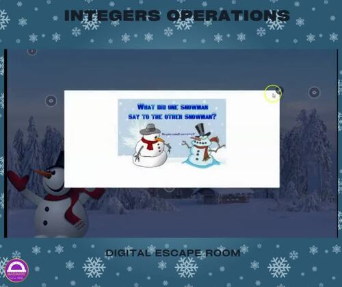 Winter Math Escape Room | Integer Operations by Matemaths | TPT