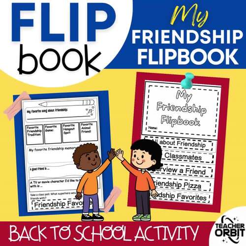 Back to School Friendship Skills Flipbook Activity First Weeks ...