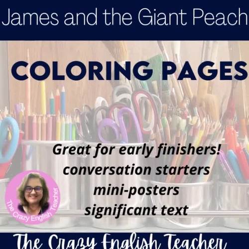 James and the Giant Peach Coloring Pages and Mini Posters | TPT