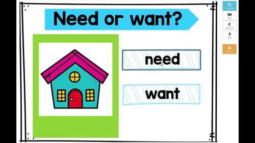 Boom Card Digital Needs and Wants by Recursos Arcoiris | TPT