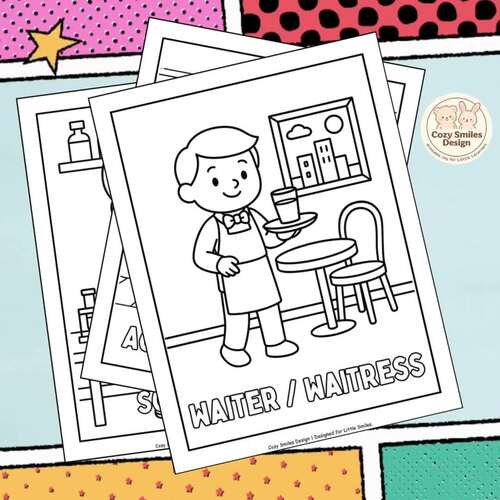 Community Helpers Coloring Pages | 50 Jobs with Simple&Fun Activities ...