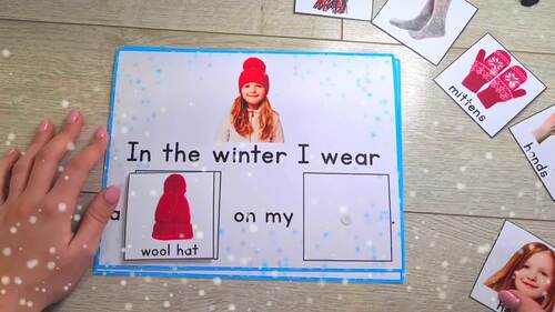 Winter Speech Therapy Activities Sped Vocabulary Cards Worksheets Clothes