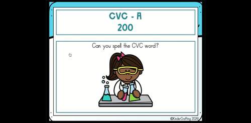 Jeopardy - Literacy Set 8 CVC Pictures by KinderCrafting | TPT
