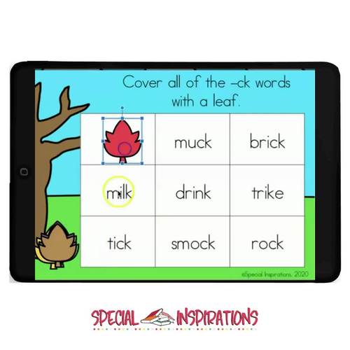 Fall Read & Cover Spelling Rules (-CK, -TCH, -DGE) | Google Slides™