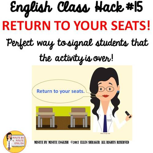 English ESL ELL EFL ELD ESOL Transitional Video Return to Seats TCI ...