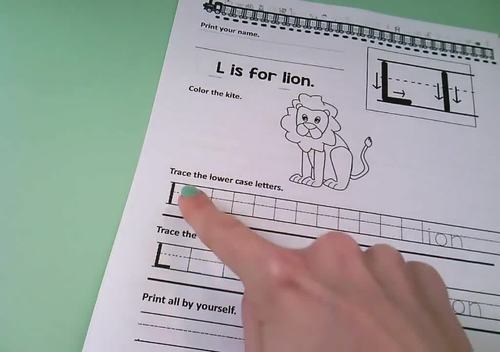 Handwriting Practice Worksheet Activity Letter L by Literacy Fundamentals