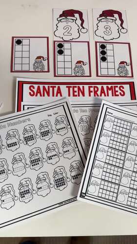 Santa -Math, Phonics, & Phonemic Awareness Centers & Activities for ...