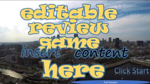Editable Review Game for Any Subject by PowerPoint Games and Decor