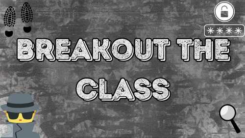 BreakOut the Class Escape Room by SimplyMsJ | TPT