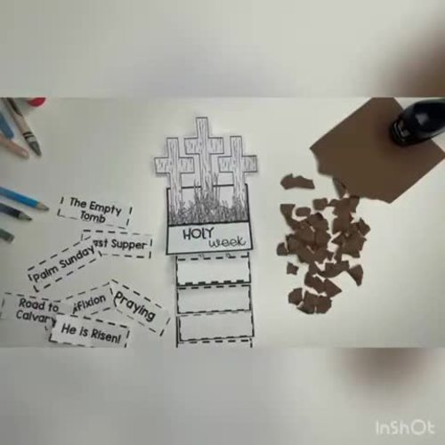 Easter and Holy Week Activities | Resurrection Flipbook by victoria moore