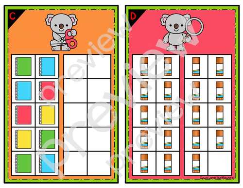 School Koalas - Double Ten Frames Math Scoot Activity 0 to 20 - Teen ...