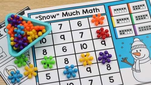 Snowmen Phonics and Math Centers by Tara West - Little Minds at Work