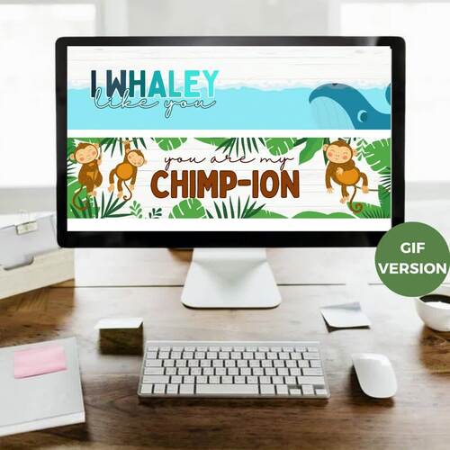 Fun Google Classroom Header Animated Banner Back To School by Siana's World