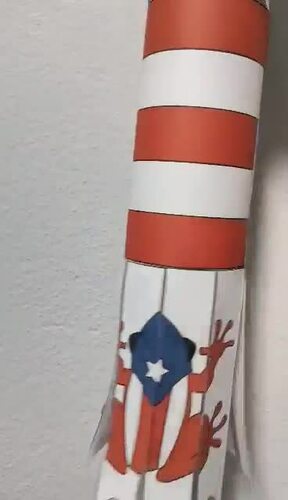 Puerto Rico Crafts Windsock Mobile Hanging Rican Frog Rana Flag Activities