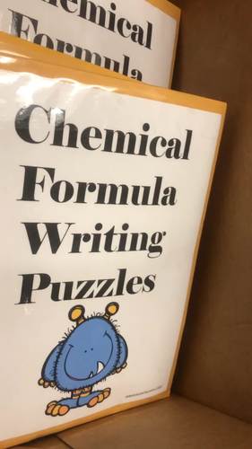 BUNDLE - Writing Chemical Formula Puzzle Game (Complete Set- 3 Packs)