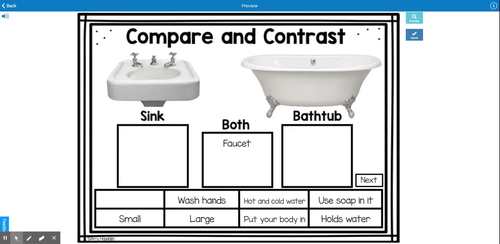 Compare and Contrast Boom Cards | Differentiated Two Levels by Amy Haselden
