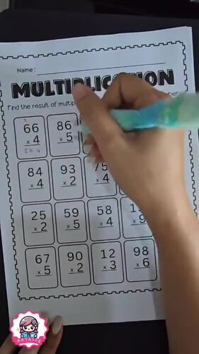 Engaging 2 digit by 1 digit Multiplication Practice Worksheets for Mastery