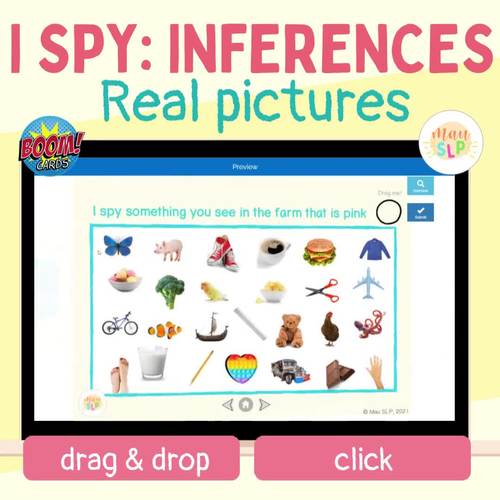 I SPY: Inferences (Real Pictures) Boom Cards™ by Mau SLP | TPT