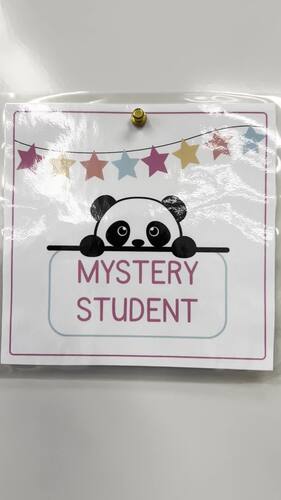 Mystery Student Behavior Management Display Including Parent Note for Home