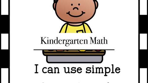 Common Core Math Learning Targets | Kindergarten by Serendipity Math Shop