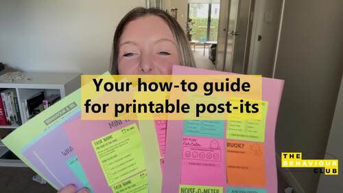 111 Printable Sticky Note Templates | Behaviour, Regulation, Feedback ...