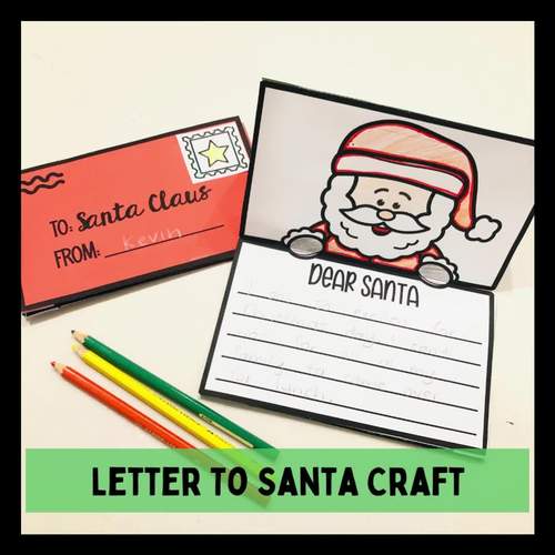 Letter To Santa Craft Activity by Little Learner Hub | TPT