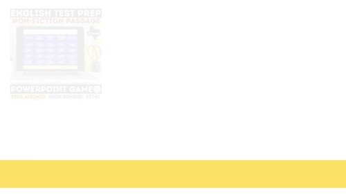 Reading Comprehension High School ELA Review Jeopardy Games STAAR ...