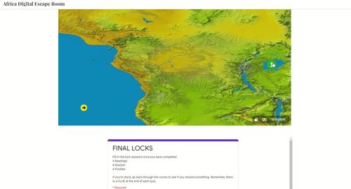 Africa DIGITAL ESCAPE ROOM for Google Drive® | Geography | Continents