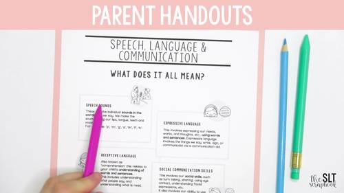 Speech Therapy Parent Handouts - Frequently Asked Questions - Early ...