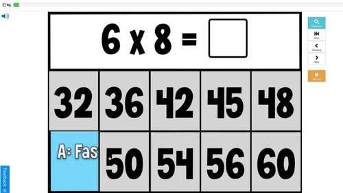 Multiplication Math Fact Practice | Boom Cards | Thanksgiving Joke Puzzles